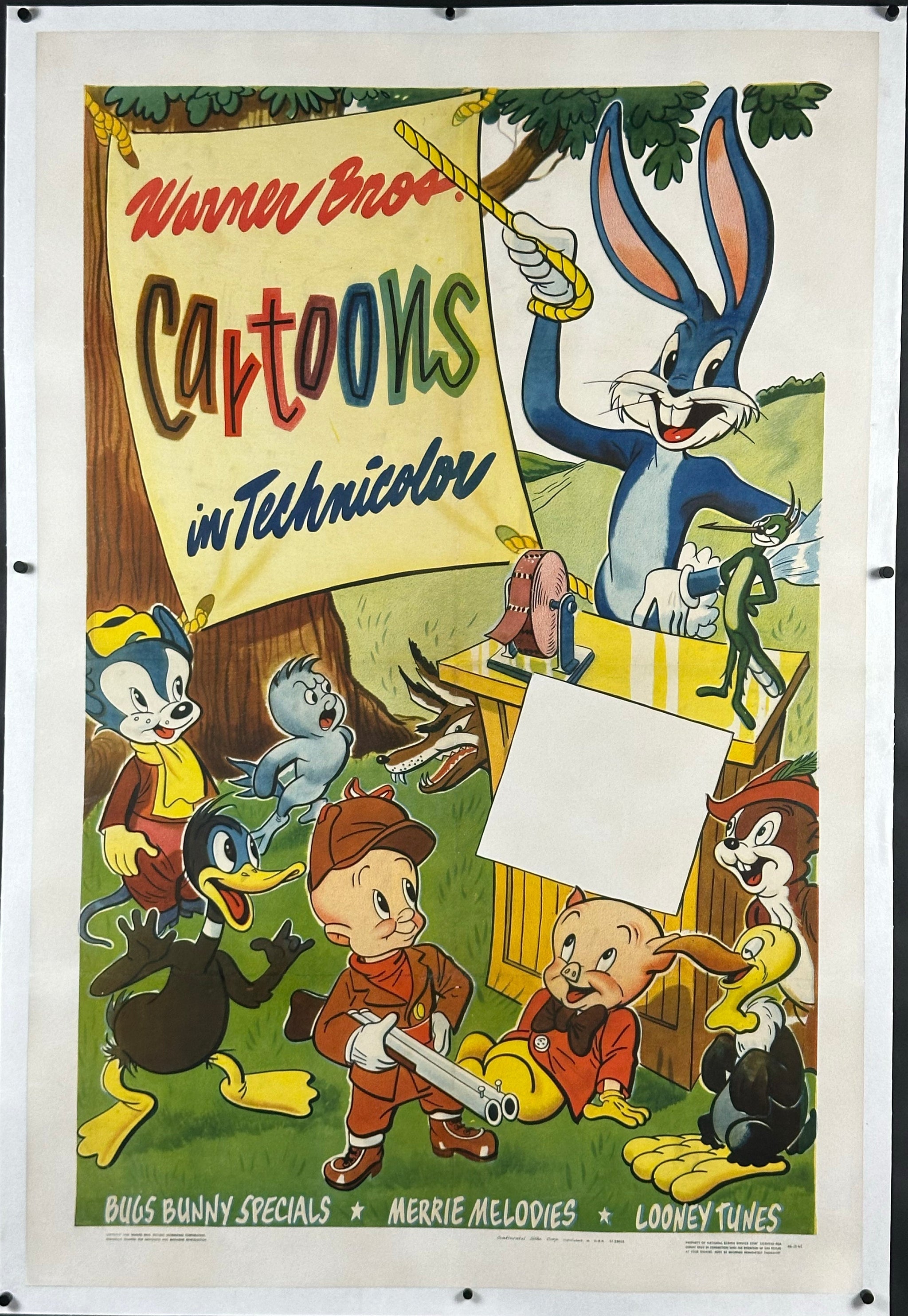 Warner Bros. Cartoons Stock Poster Vintage US One Sheet (1946 ...