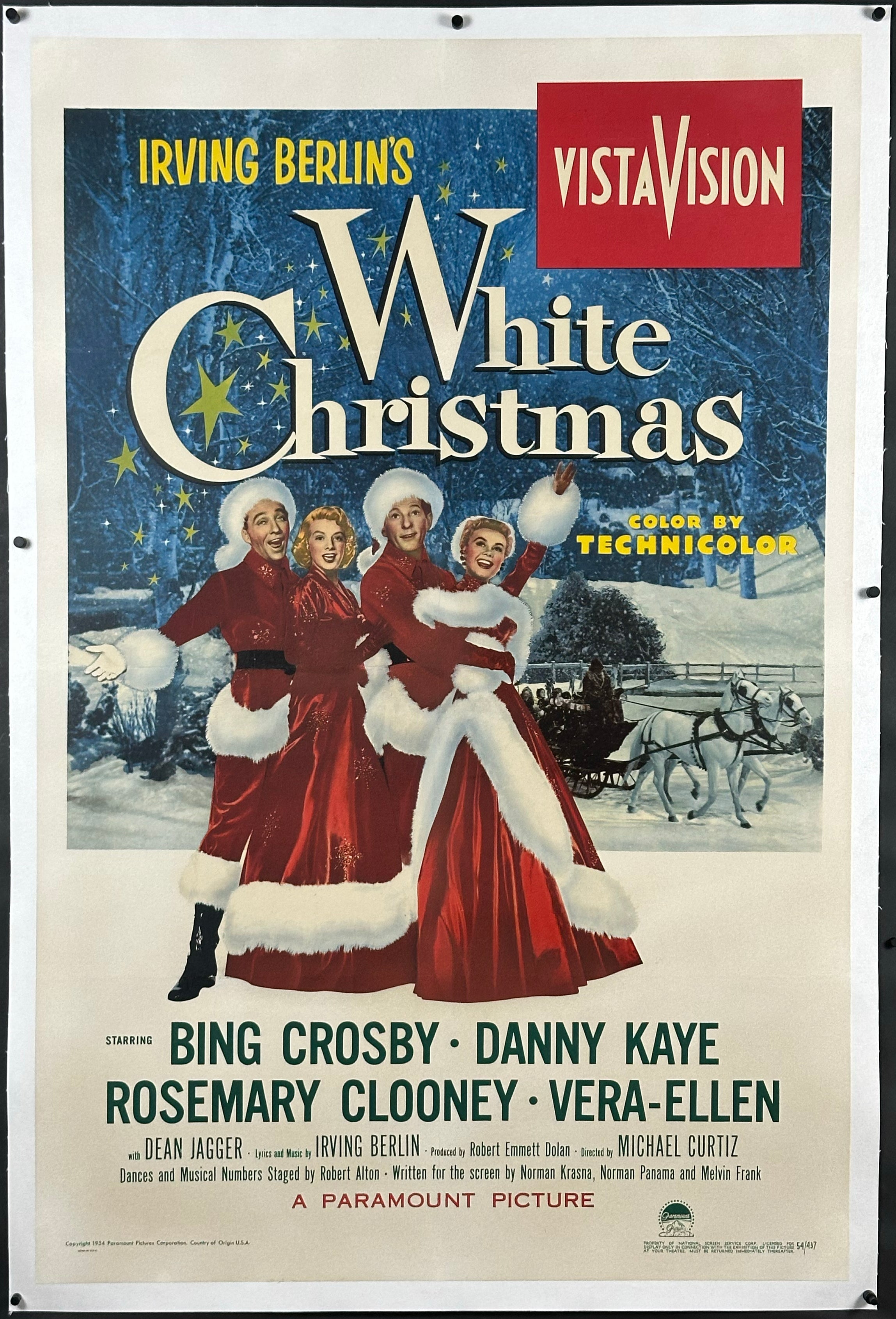 White Christmas Vintage US One Sheet (1954) - ORIGINAL RELEASE ...
