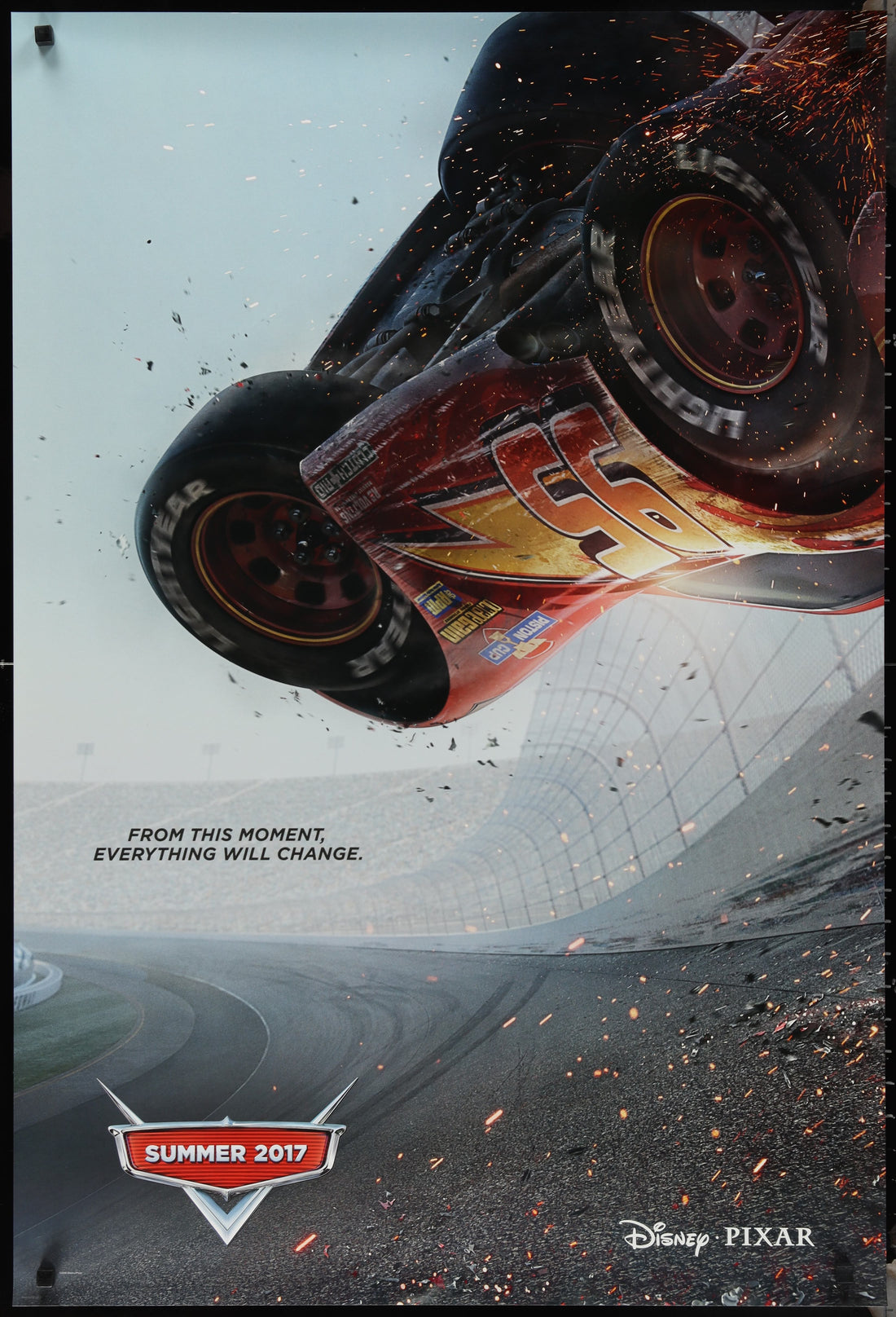 Cars 3 Vintage US One Sheet Teaser Style (2017) - ORIGINAL RELEASE – posterpalace.com