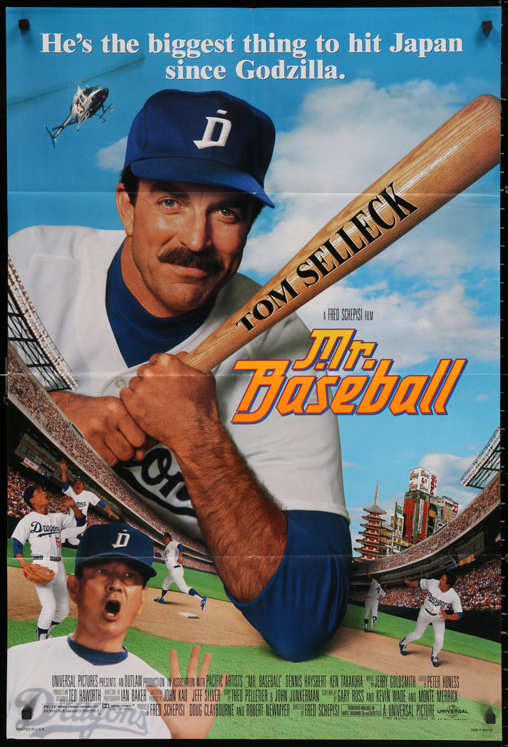 Mr. Baseball Vintage US One Sheet (1992) - ORIGINAL RELEASE ...
