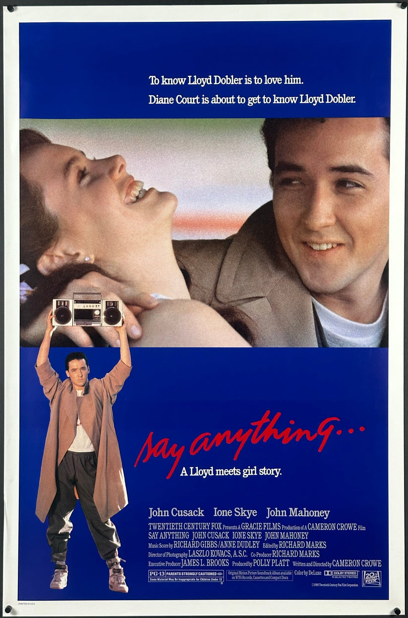Say Anything... Vintage US One Sheet (1989) - ORIGINAL RELEASE ...