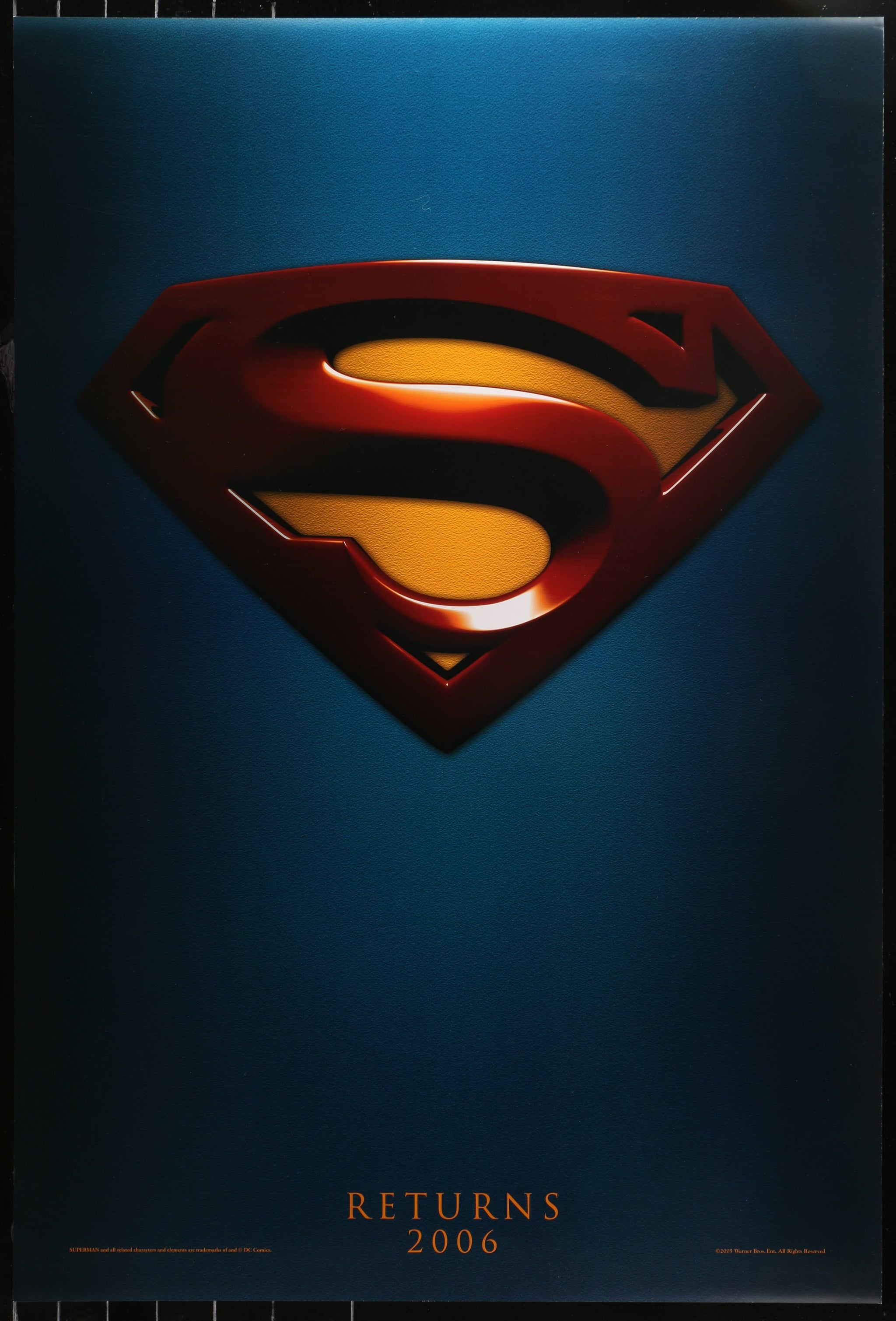 Superman Returns Vintage US One Sheet (2006) - ORIGINAL RELEASE ...
