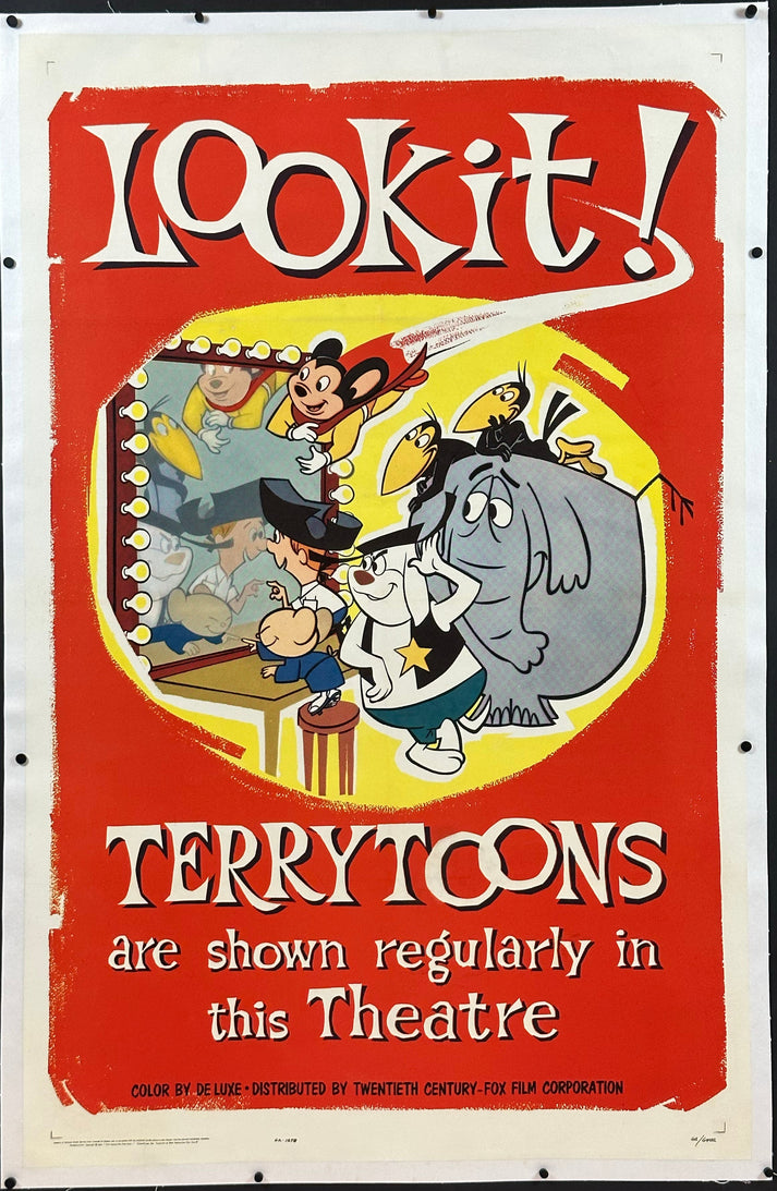 Terrytoons Stock Vintage US One Sheet (1962) - ORIGINAL RELEASE ...