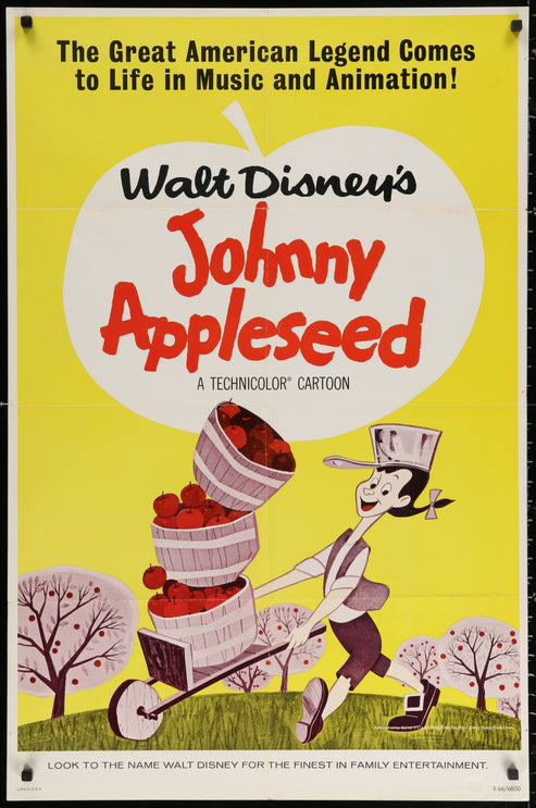 Walt Disney's Johnny Appleseed Vintage US One Sheet (R 1966 ...
