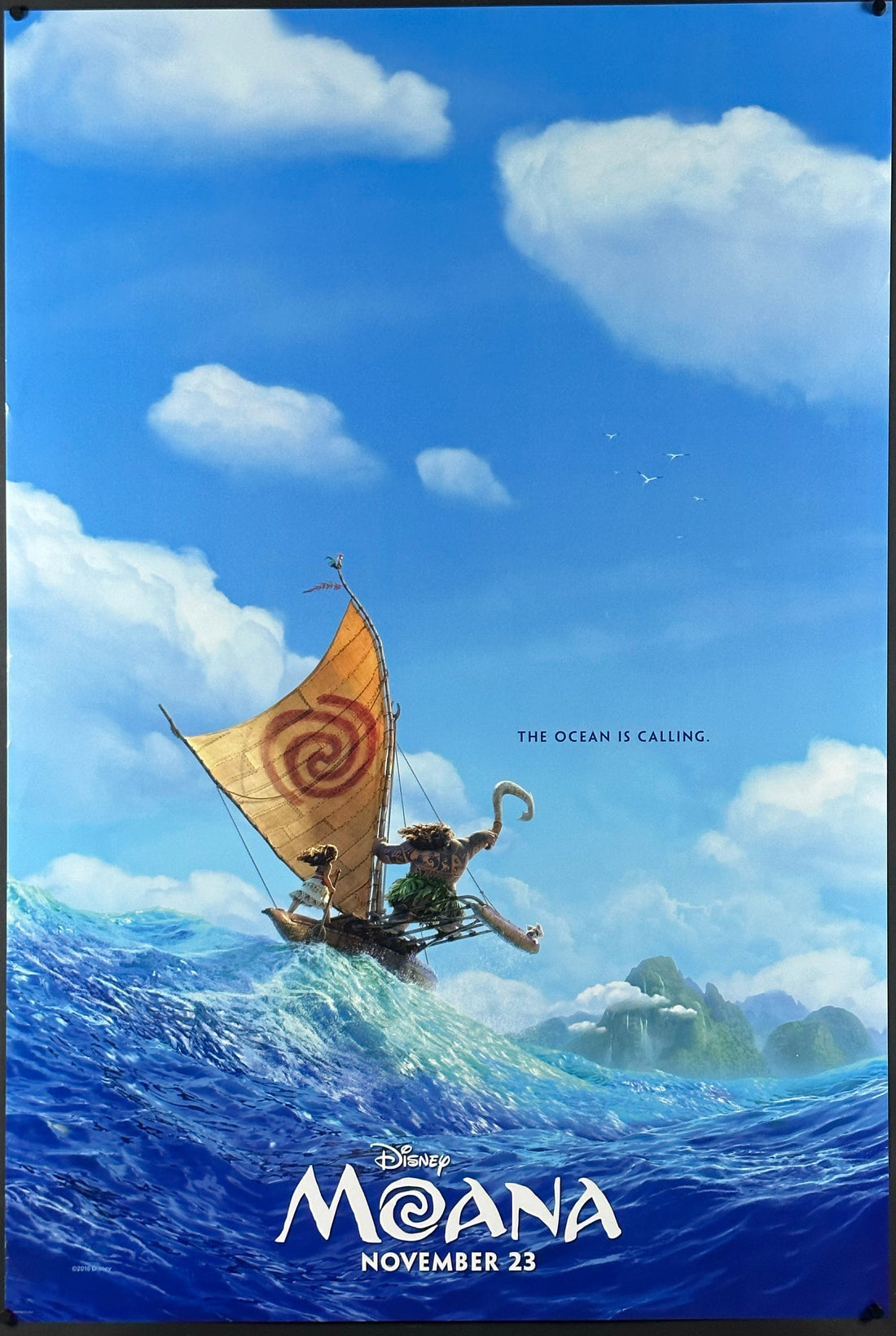 Walt Disney's Moana Vintage US Authentic Vintage One Sheet Teaser Styl – posterpalace.com